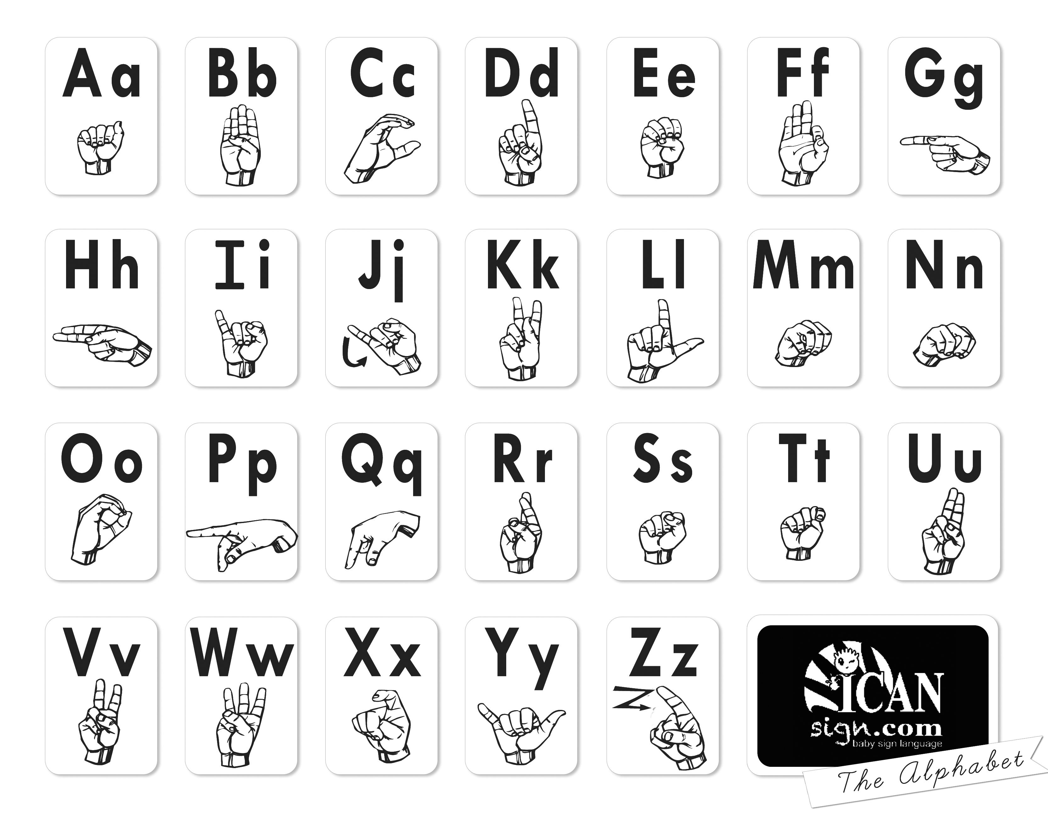 Asl Printable Flashcards Asl Printable Flashcards