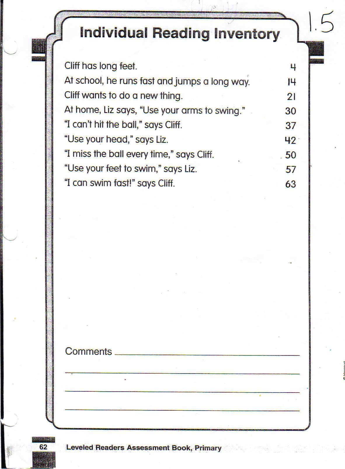 Free Printable Fluency Passages 3Rd Grade Free Printable