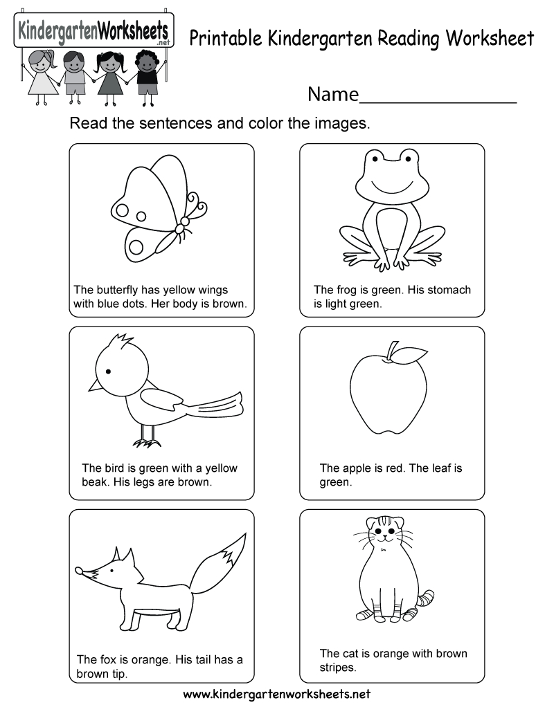 Free Printable Reading Activities For Kindergarten Free Printable