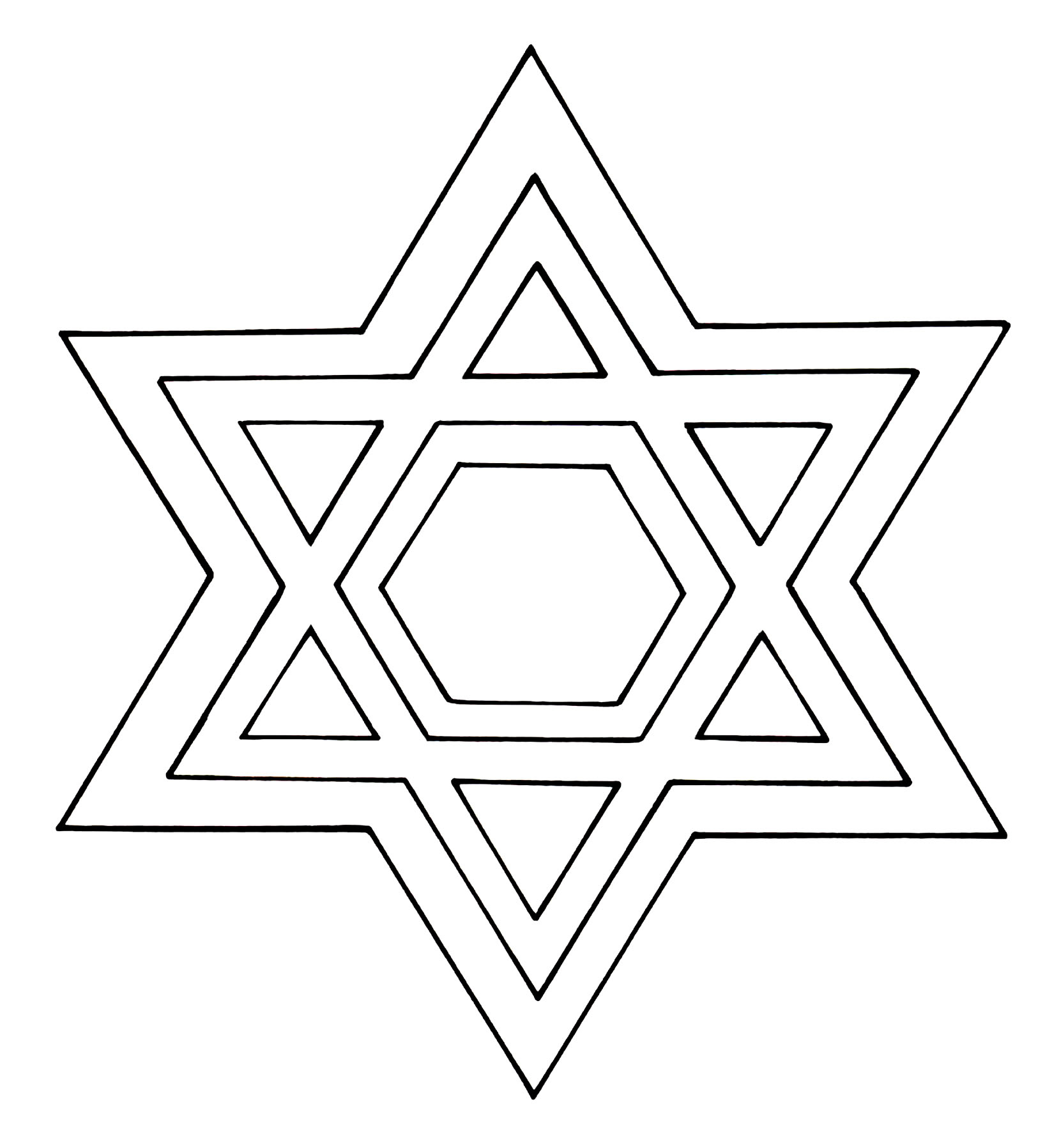 Star Of David Template Free Printable Free Printable Download